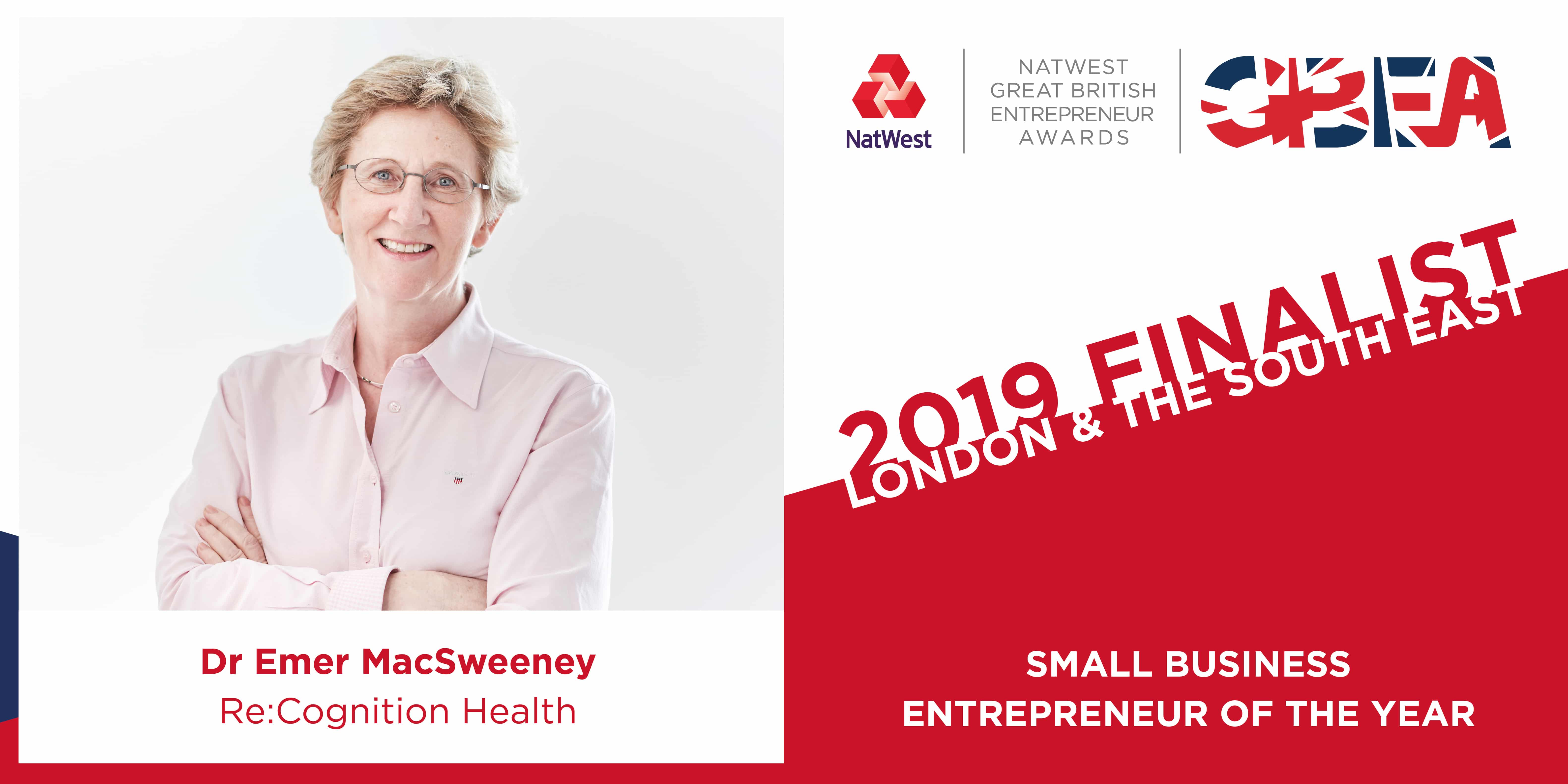 Great British Entrepreneur Awards Finalist - Recognition Health UK